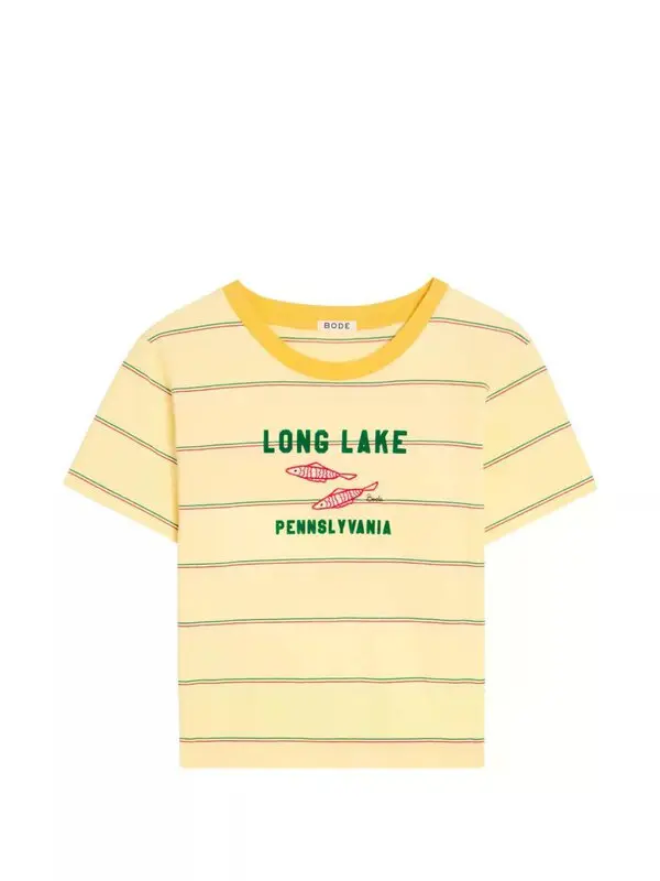 BODE Striped Graphic T-shirt