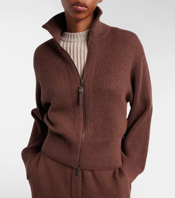 Brunello Cucinelli Monili Cashmere-blend Sweater