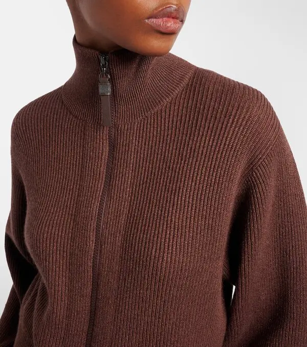 Brunello Cucinelli Monili Cashmere-blend Sweater