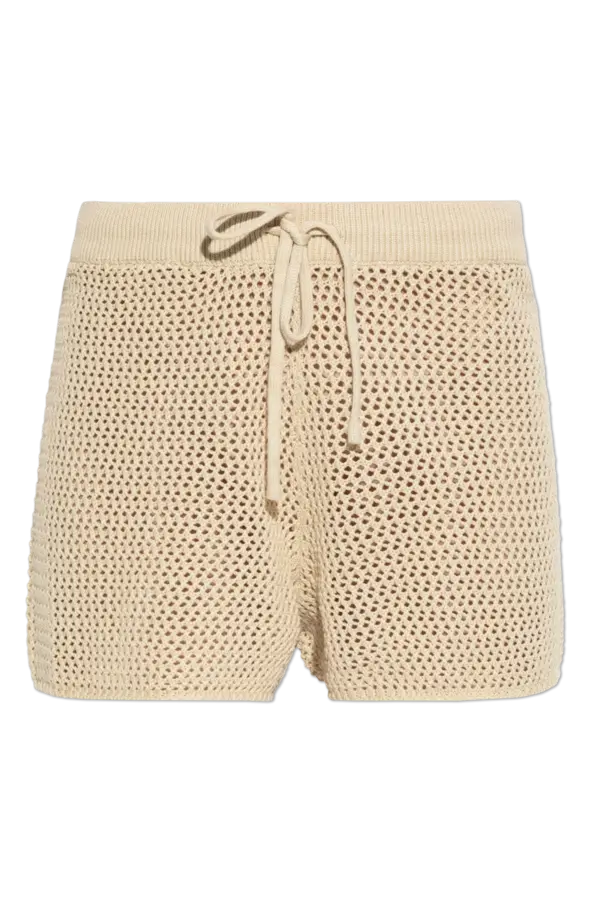 RETHINKIT STUDIOS Cotton Shorts With Pocket - Beige