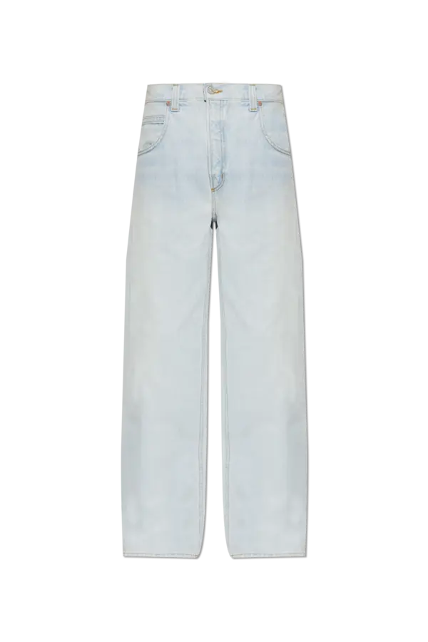AGOLDE Fusion Straight Wide Leg Jeans - Light Blue