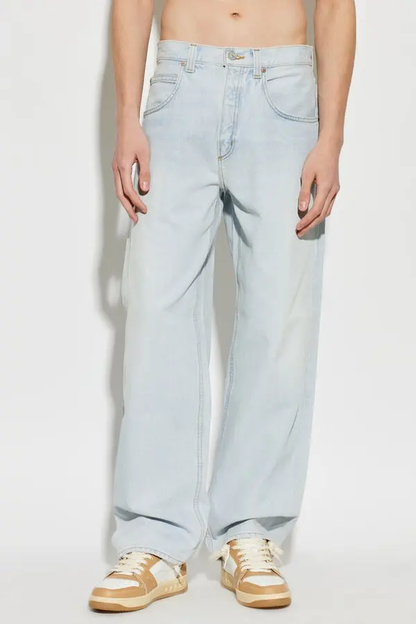 AGOLDE Fusion Straight Wide Leg Jeans - Light Blue