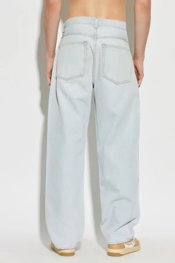AGOLDE Fusion Straight Wide Leg Jeans - Light Blue