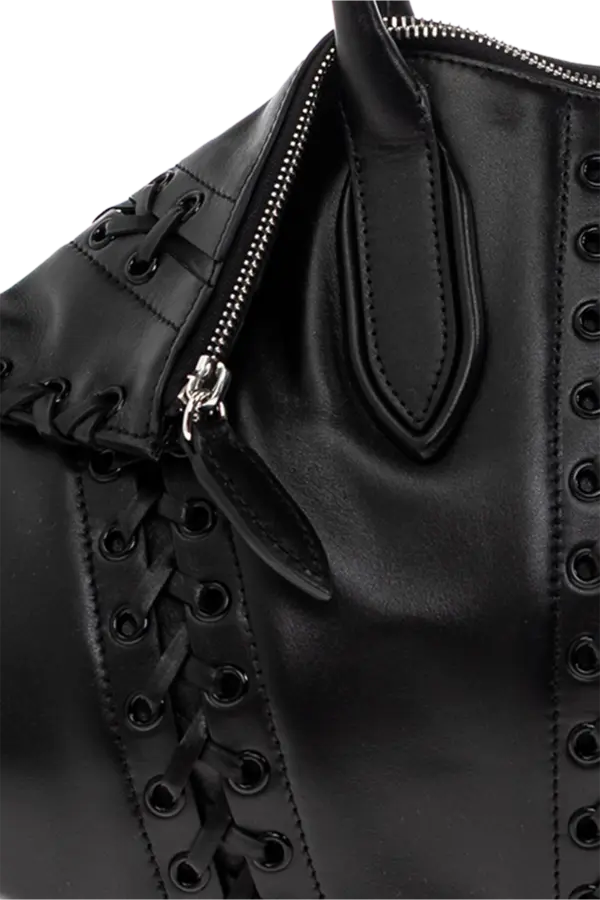 Alexander McQueen Manta Shoulder Bag - Black