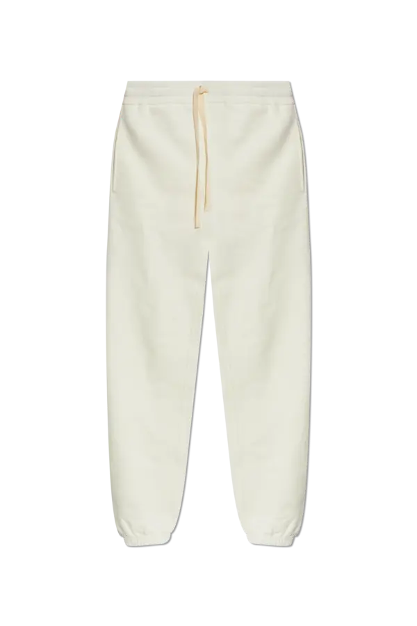JIL SANDER Sweatpants With Ribbed Cuffs - Cream