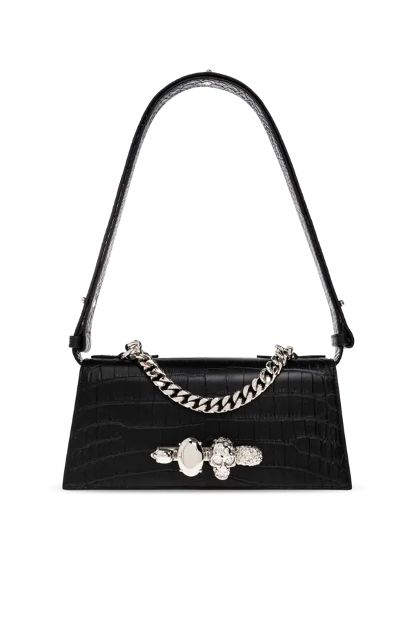 Alexander McQueen Jewelled Mini' Handbag - Black