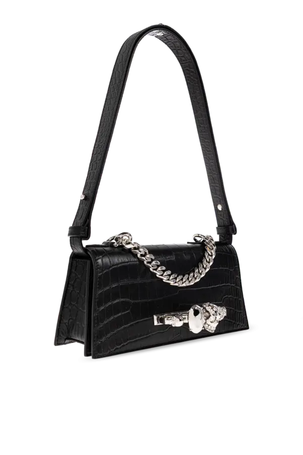 Alexander McQueen Jewelled Mini' Handbag - Black