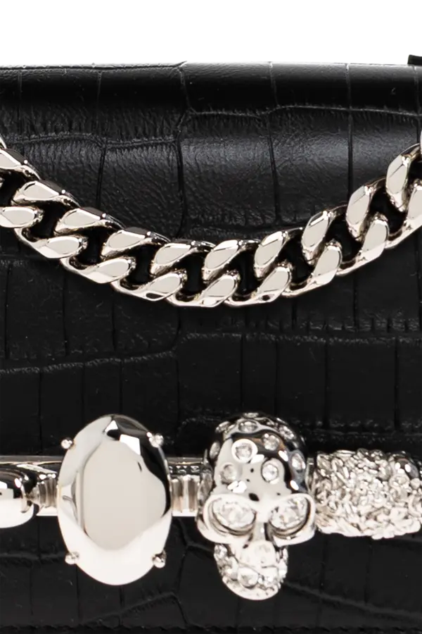 Alexander McQueen Jewelled Mini' Handbag - Black
