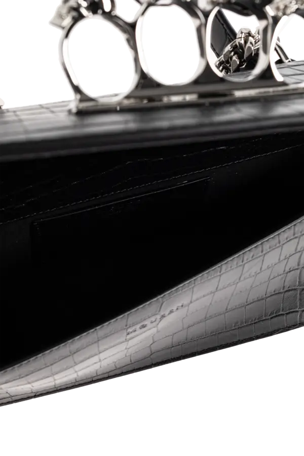 Alexander McQueen Leather Shoulder Bag - Black