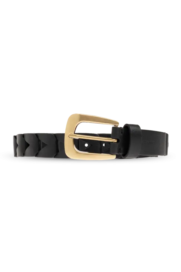 ALLSAINTS Braided Leather Belt - Black