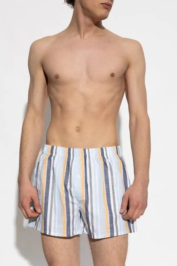 Hanro Boxer Shorts With Stripe Pattern - Multicolour