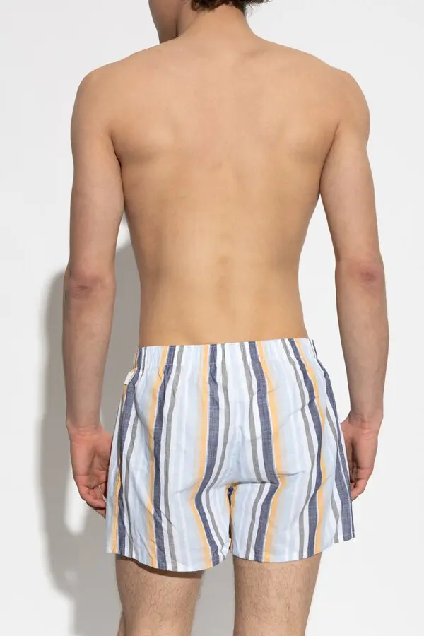 Hanro Boxer Shorts With Stripe Pattern - Multicolour