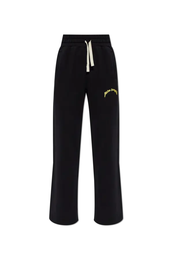 Palm Angels Sweatpants With Printed Logo - Black