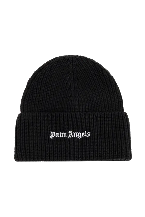 Palm Angels Cap With Embroidered Logo - Black