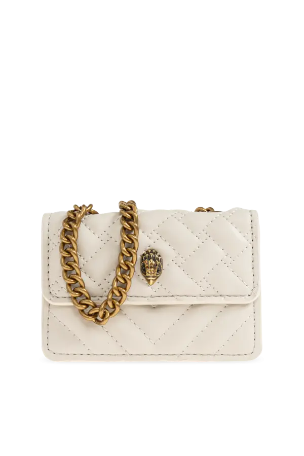 Kurt Geiger Wallet On A Chain "micro Kensington - Cream