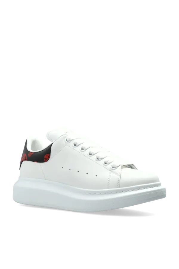 Alexander McQueen Leather Low-top Sneakers With Logo - White