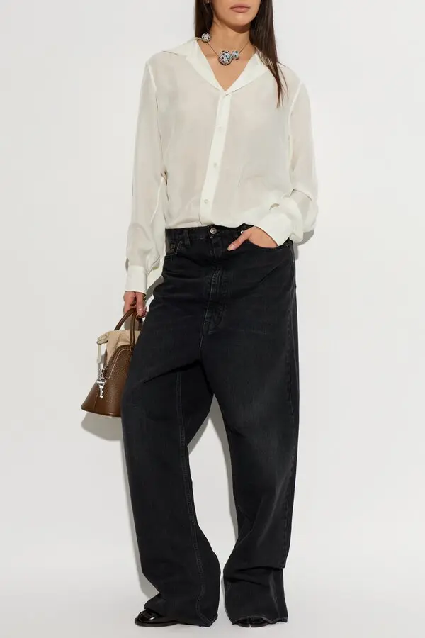 MAISON MARGIELA Silk Button-up Shirt
