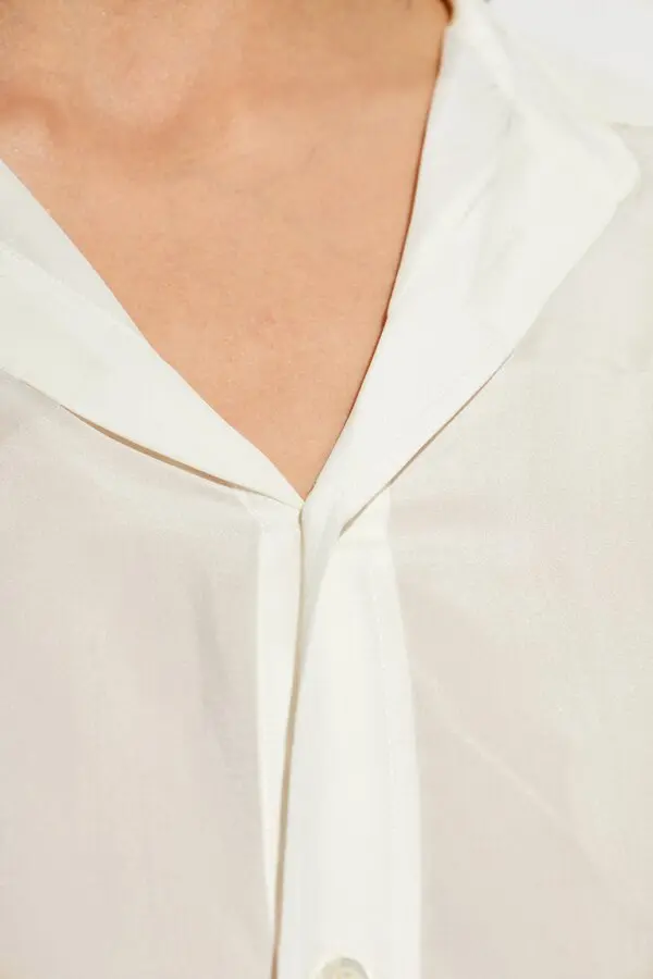 MAISON MARGIELA Silk Button-up Shirt