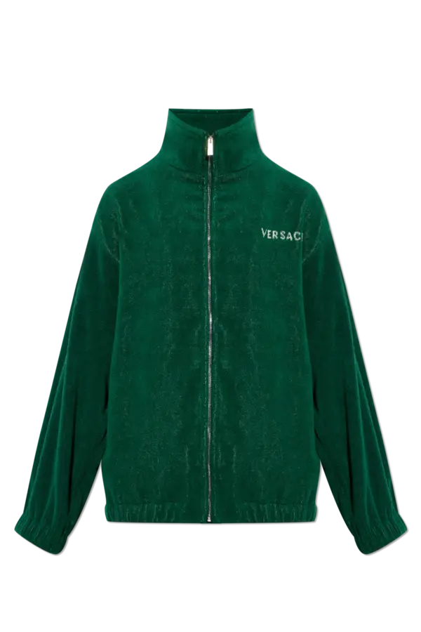 Versace Terry Cotton Sweatshirt - Green