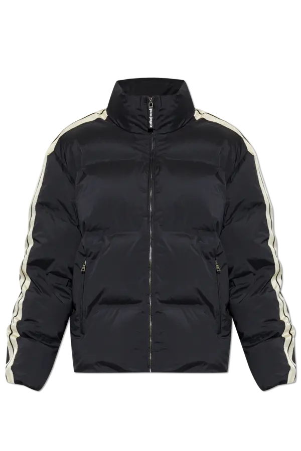 Palm Angels Insulated Puffer Jacket With Stand-up Collar - Black
