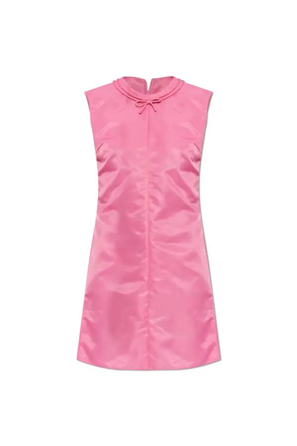 MAISON MARGIELA Dress With Decorative Bow - Pink