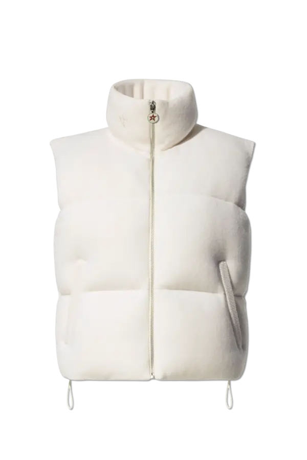 Perfect Moment Quilted Down Vest - Cream