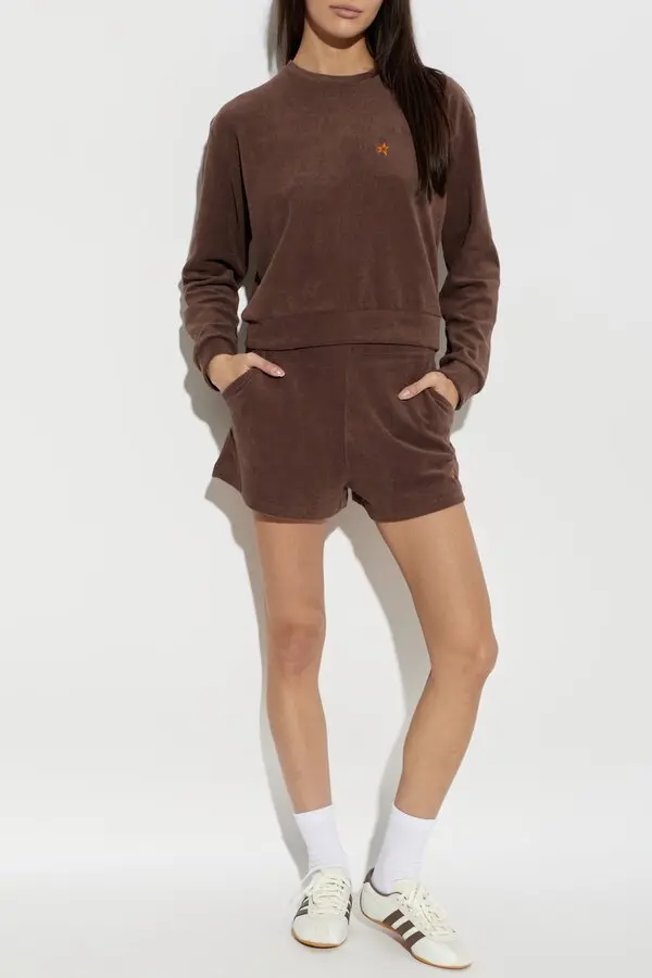 Perfect Moment Cotton Terry Sweatshirt - Brown