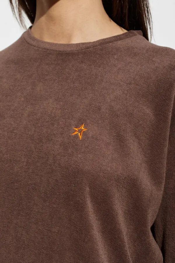 Perfect Moment Cotton Terry Sweatshirt - Brown
