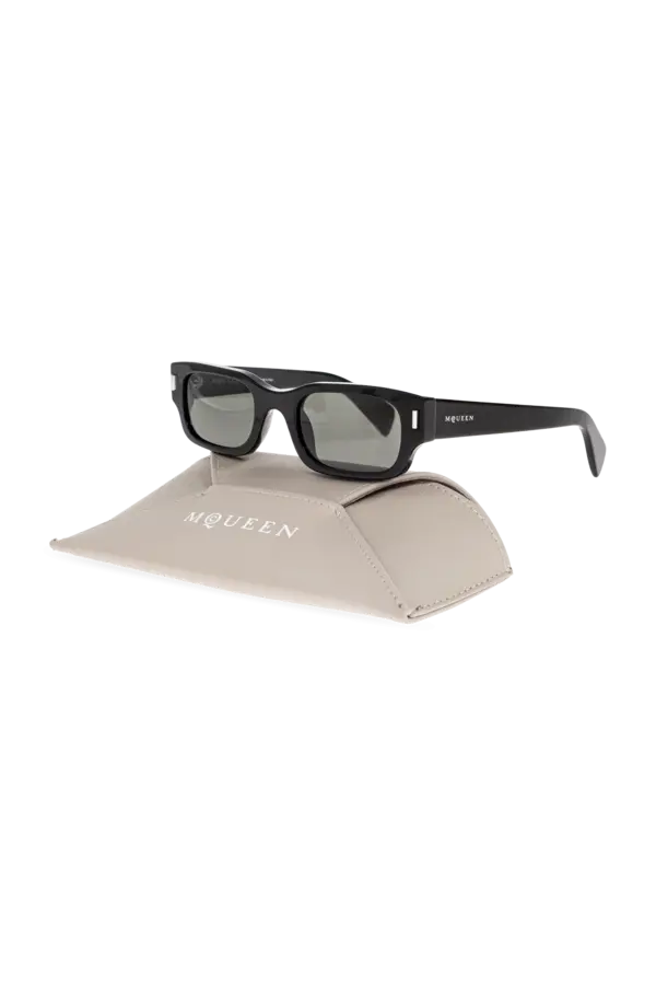 Alexander McQueen Rectangle Sunglasses - Black