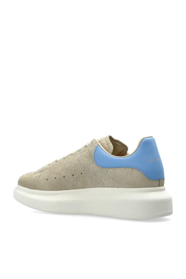 Alexander McQueen Suede Sneakers With Logo - Grey