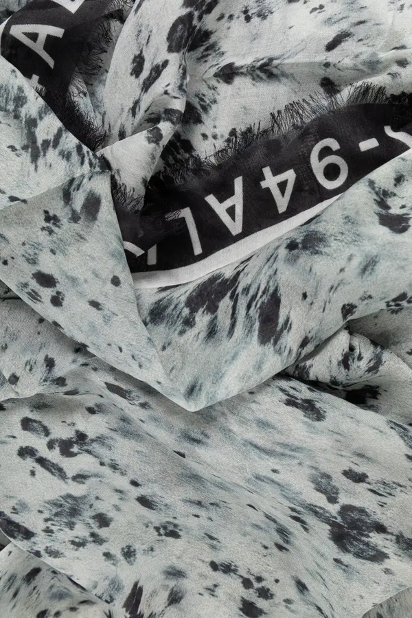 ALLSAINTS Patterned Scarf - Grey