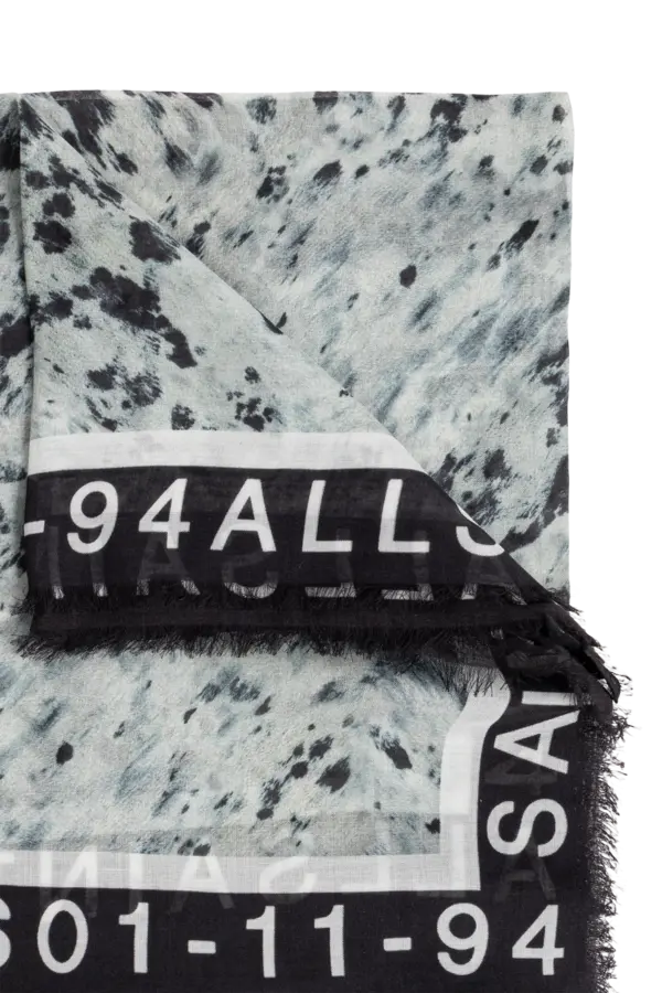 ALLSAINTS Patterned Scarf - Grey