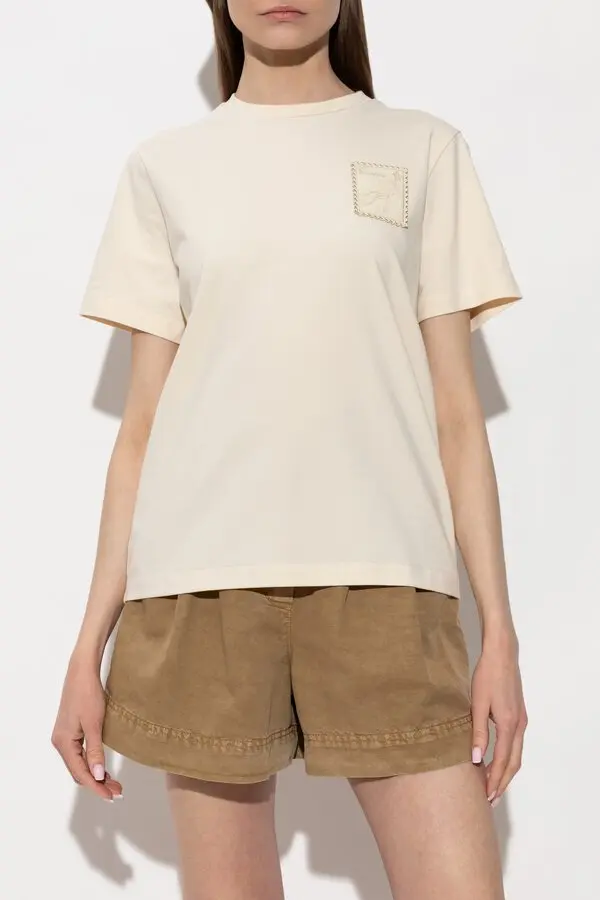Moncler Day-namic T-shirt - Cream