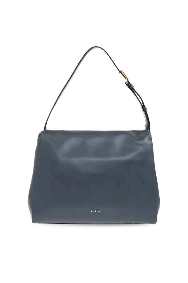 Furla Domus Medium Shoulder Bag - Navy Blue