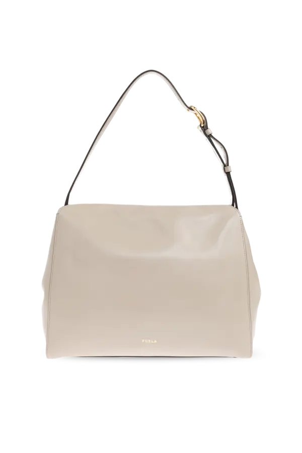 Furla Domus Medium Shoulder Bag - Grey
