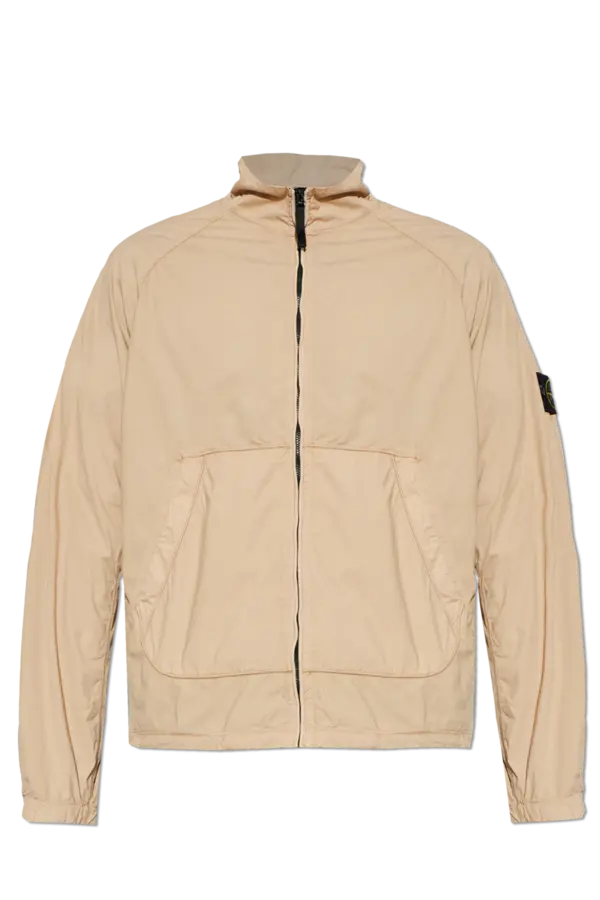 Stone Island Stand-up Collar Sweatshirt - Beige