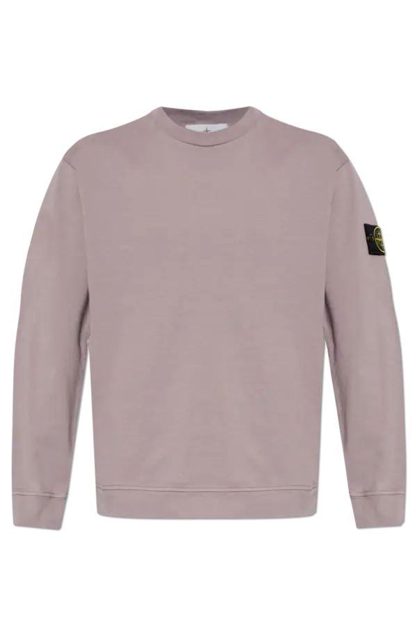 Stone Island Sweatshirt With Logo Patch - Purple