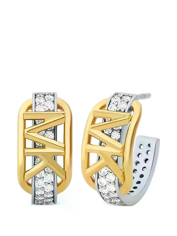 Michael Kors Logo Stud Earrings - Gold