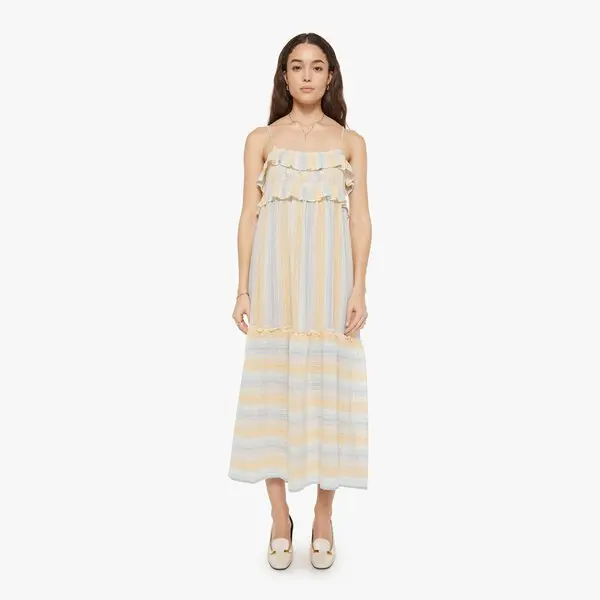 Alix Of Bohemia Ida Ankle-length Dress - Light Blue
