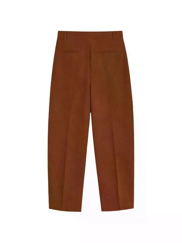 A PAPER KID Pleated Linen Trousers