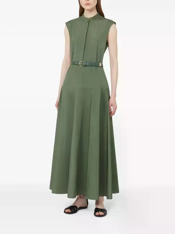Max Mara Belted Sleeveless Dress