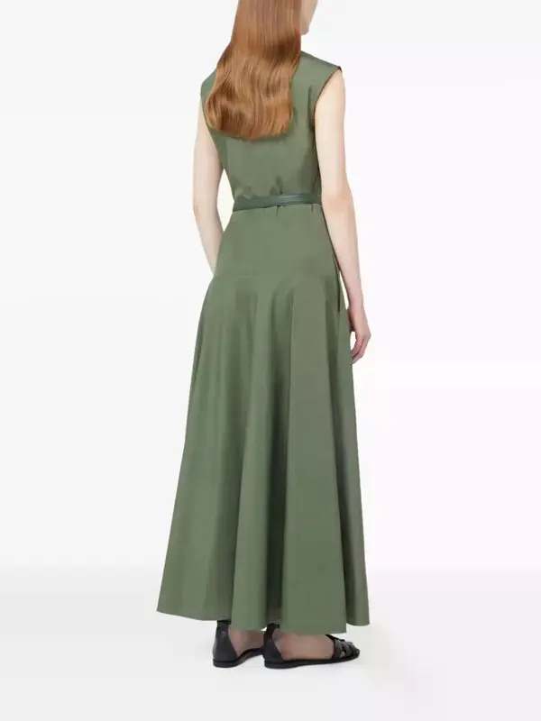 Max Mara Belted Sleeveless Dress
