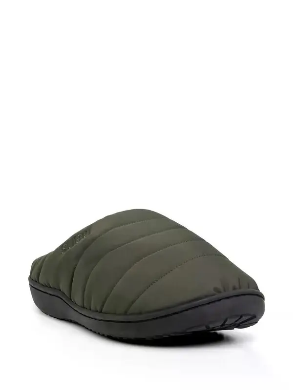 SUBU Quilted Slippers - Green