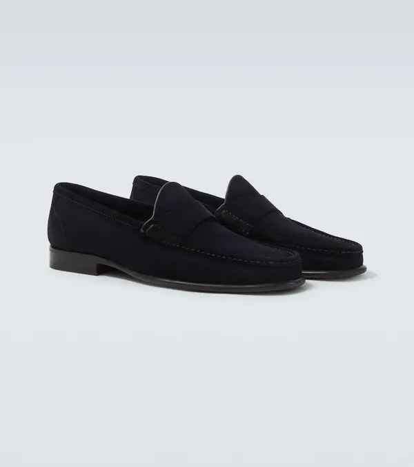 Magnanni Suede Loafers - Blue