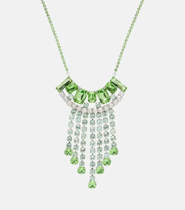 Dries Van Noten Embellished Necklace - Green