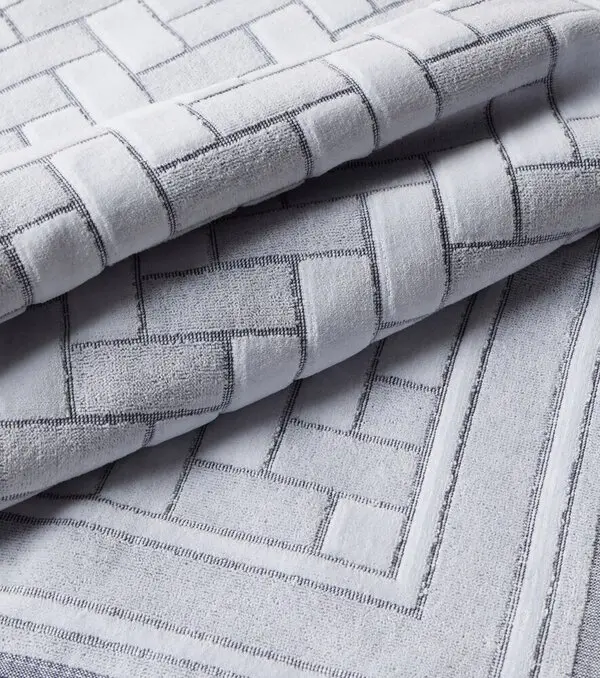 Brioni Logo Cotton Terry Beach Towel