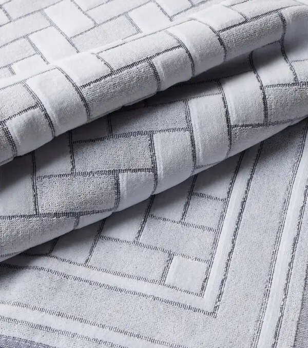 Brioni Logo Cotton Terry Beach Towel