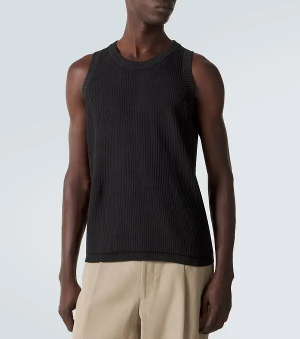 Brioni Ribbed-knit Tank Top