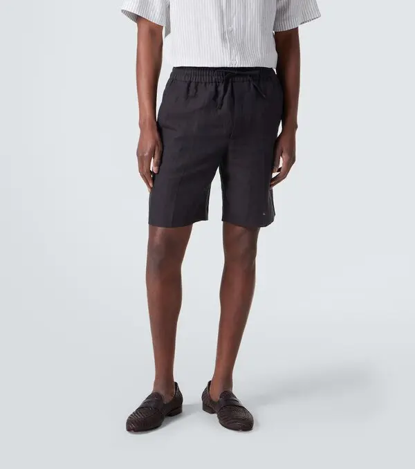 Brioni Linen Bermuda Shorts
