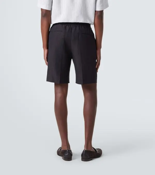 Brioni Linen Bermuda Shorts